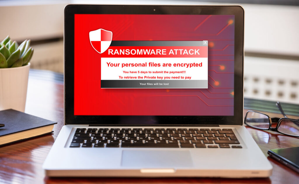 Ransomware attack concept. Ransomware text on a laptop screen | Nemzeti ...