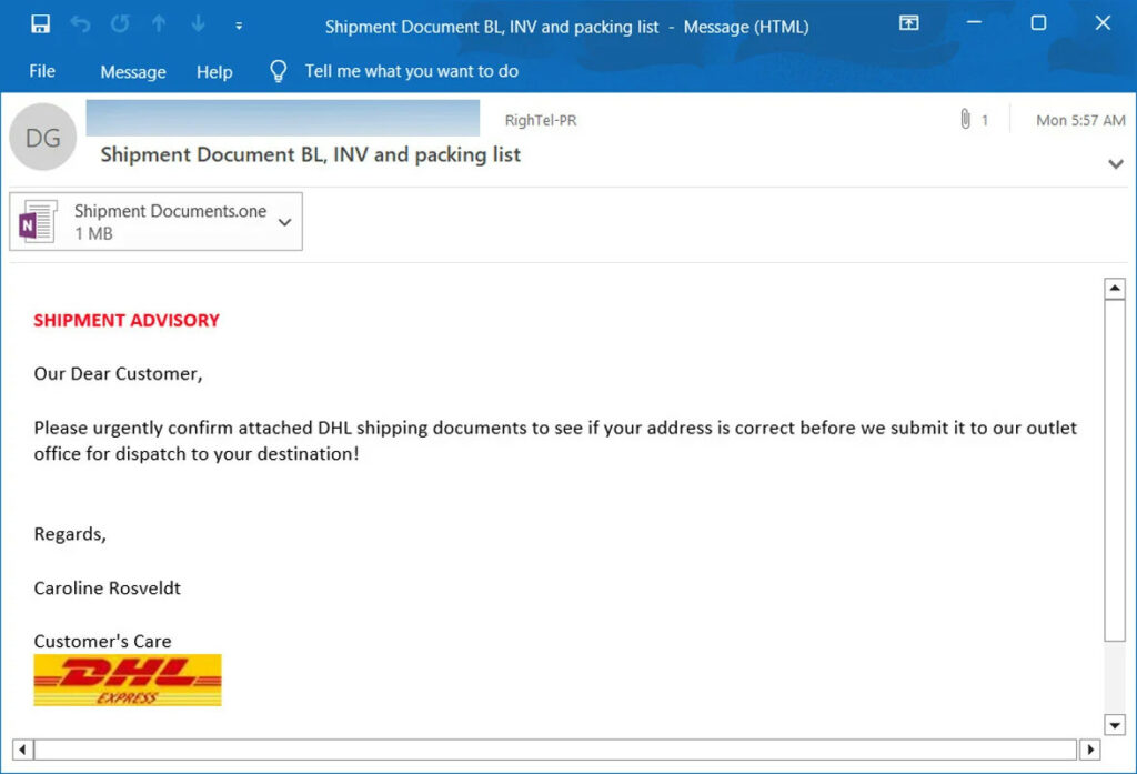 dhl-onenote-phishing – Nemzeti Kibervédelmi Intézet
